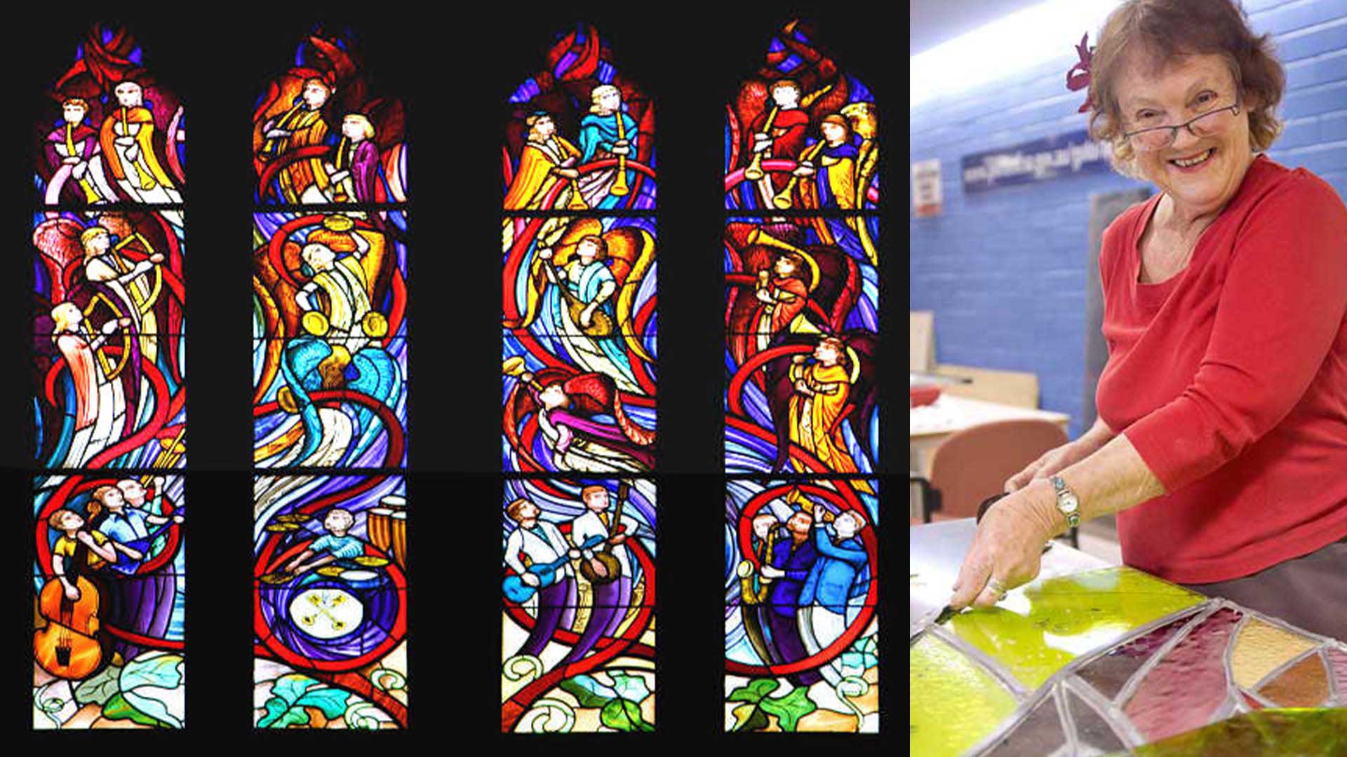 Cedar Prest directs the light from Adelaide on stained-glass projects ...