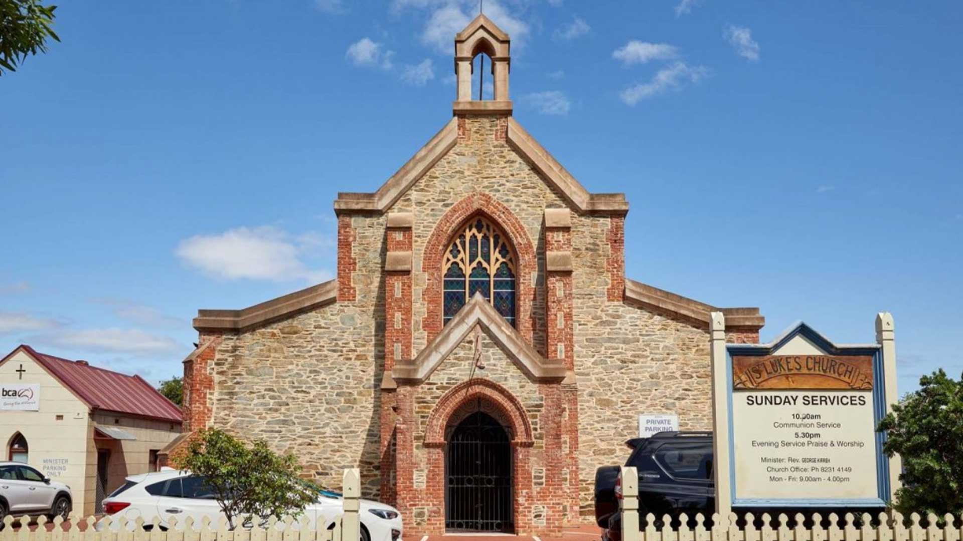 St Luke's Anglican Church from 1856 in Whitmore Square, Adelaide city ...