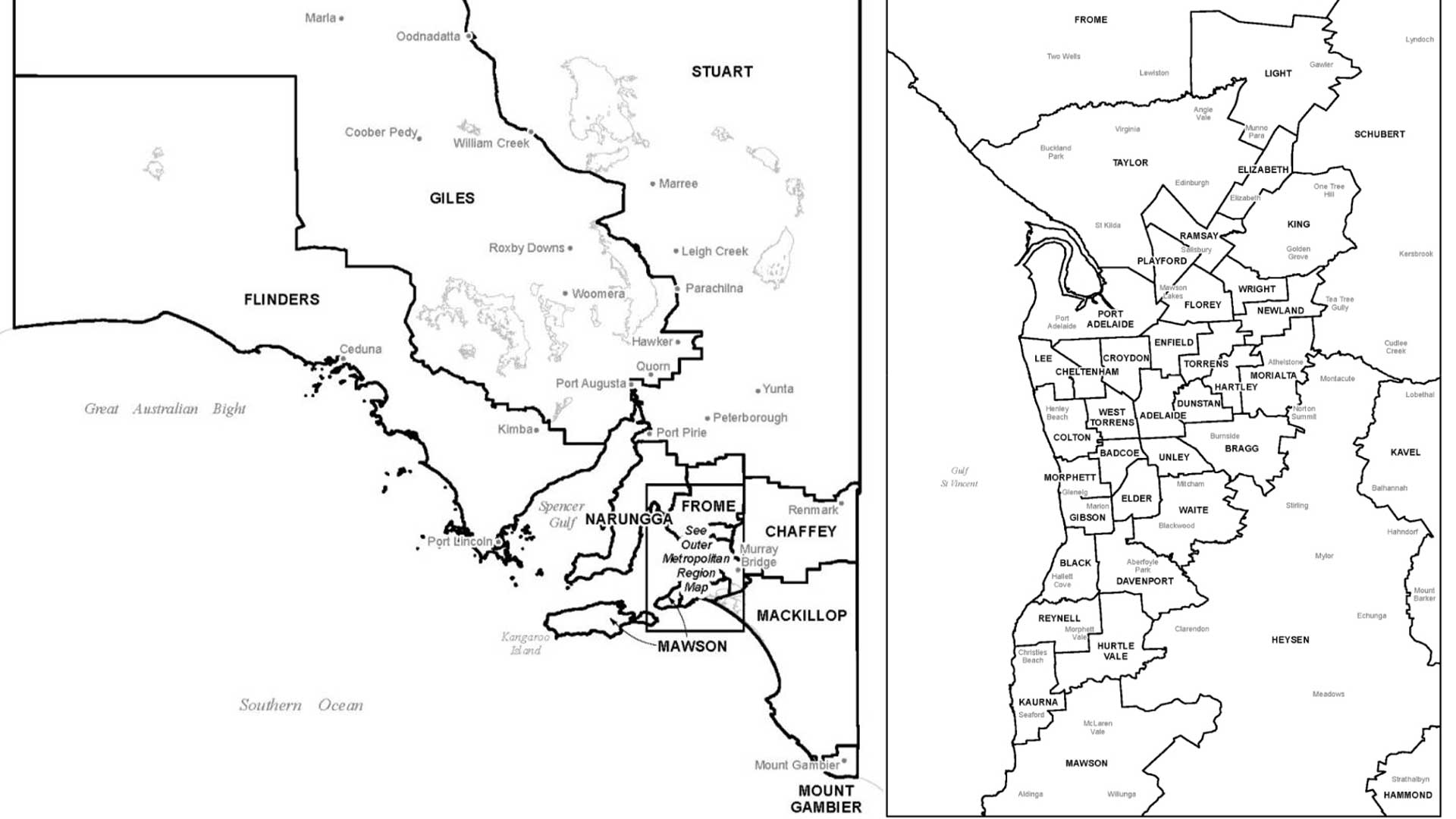 Commission redraws South Australian state seat boundaries again to near ...