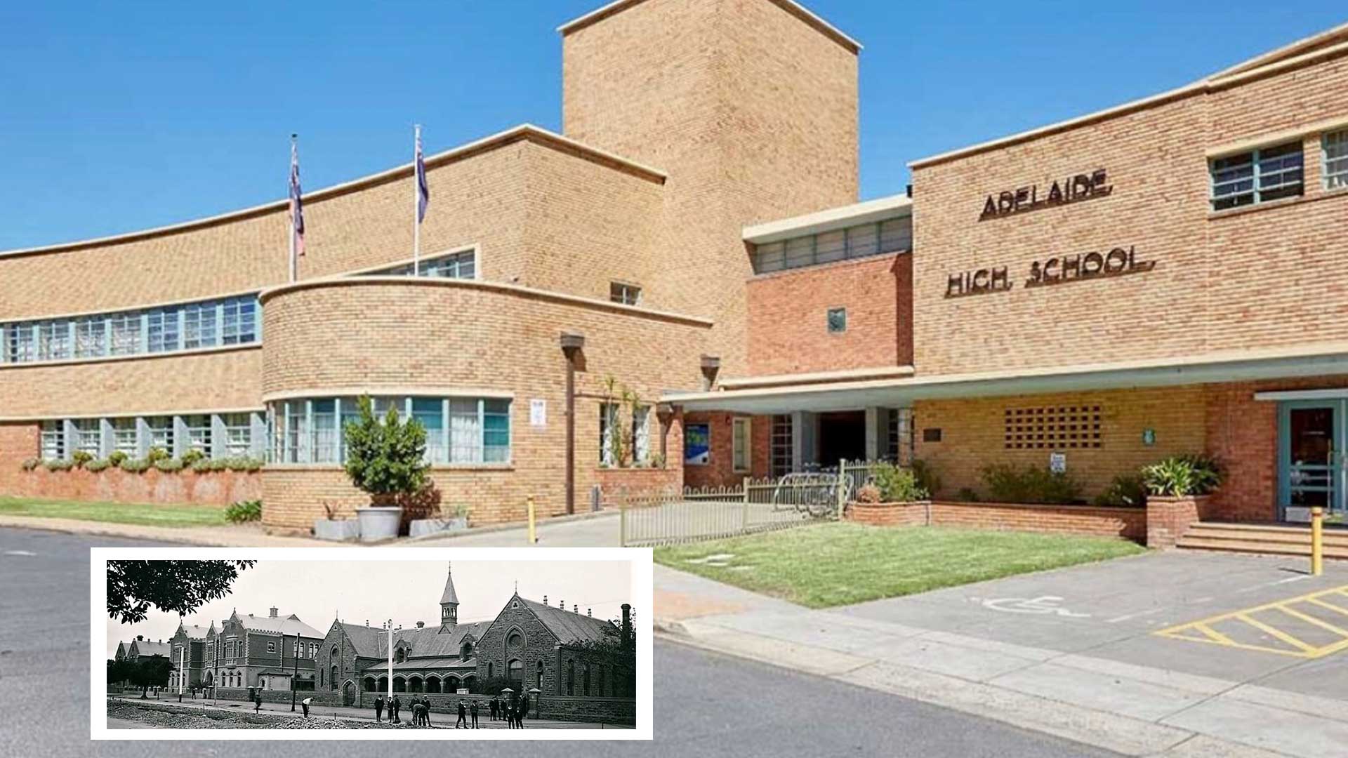 Adelaide High School on West Terrace from 1951, South Australian state ...