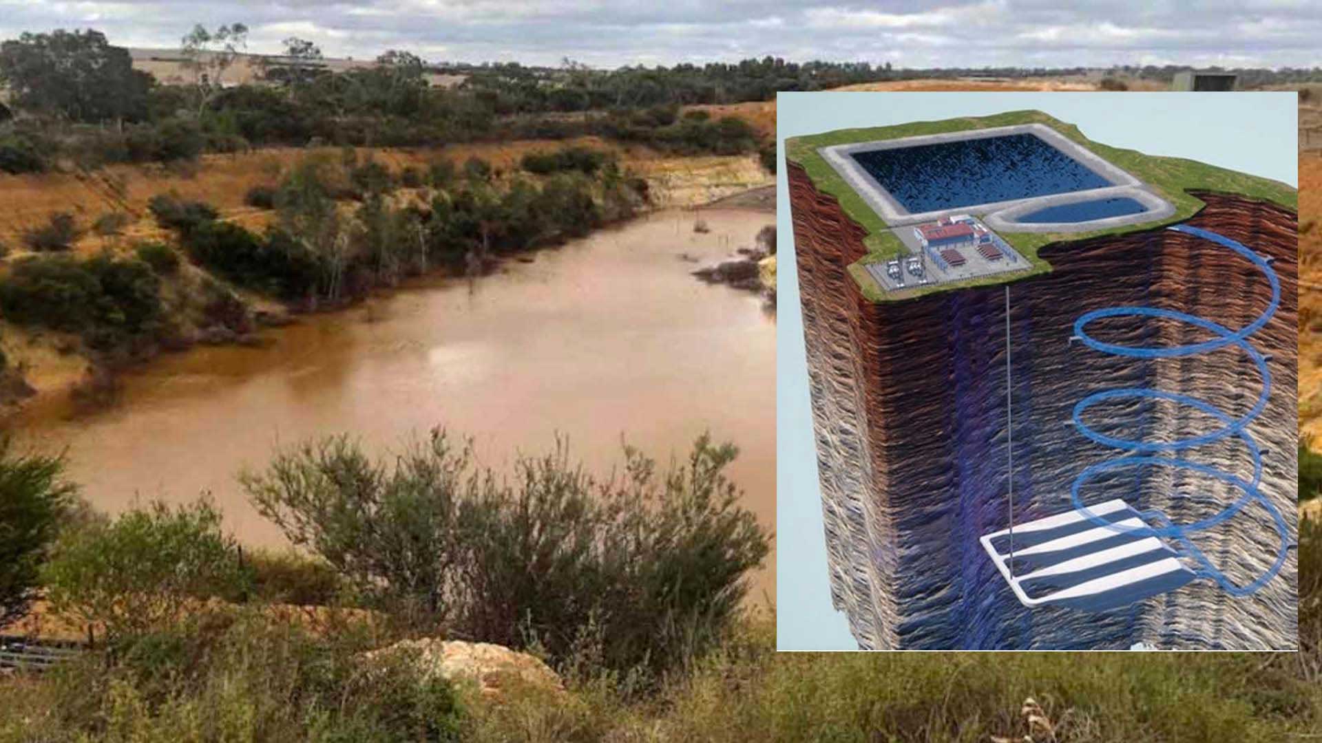 Compressed air energy storage plan using water at old mine near ...