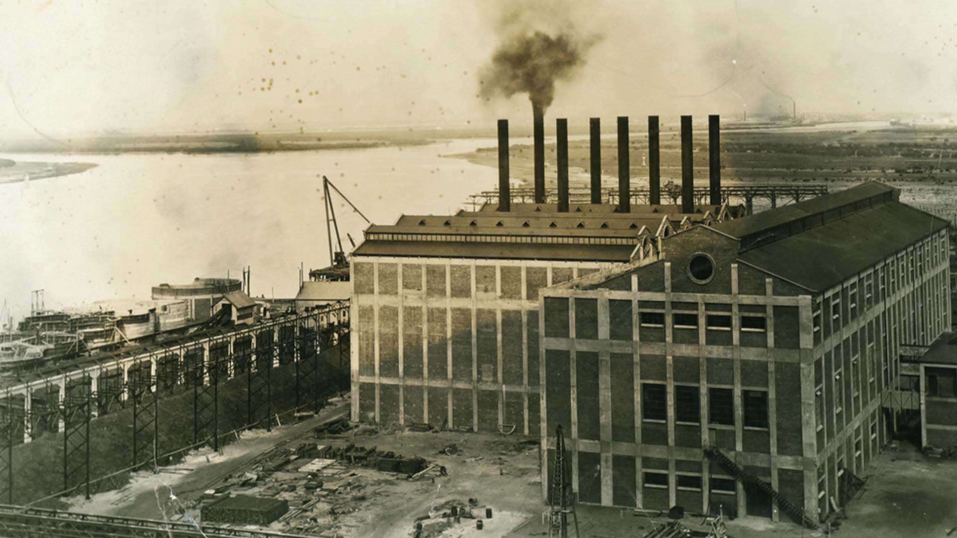 Osborne A station from 1923 on Port River transmits large-scale power ...