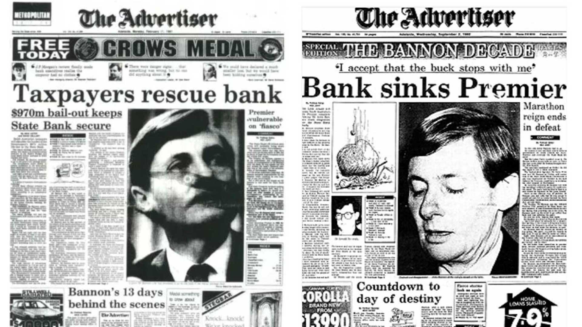 The $3 billion State Bank of South Australia debt disaster in 1991 ...