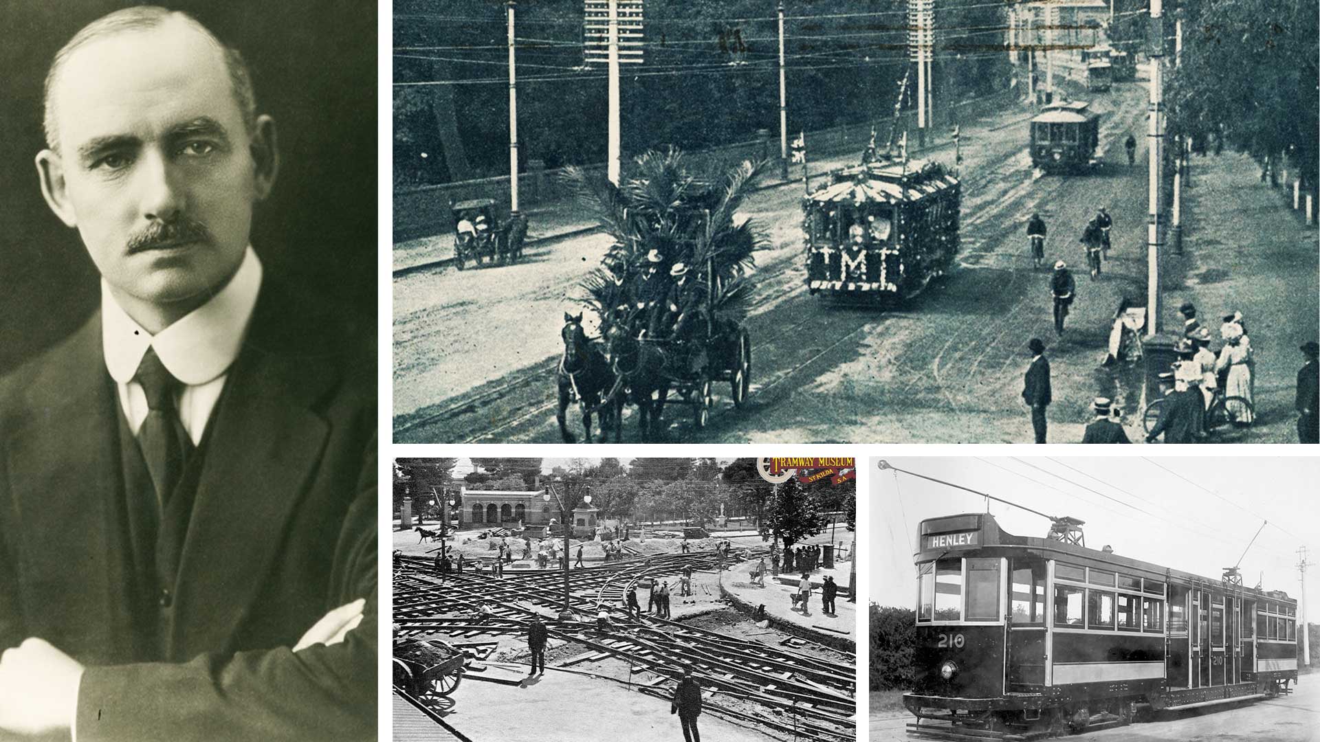 William Goodman gets Adelaide's electric trams running from 1909 and on ...