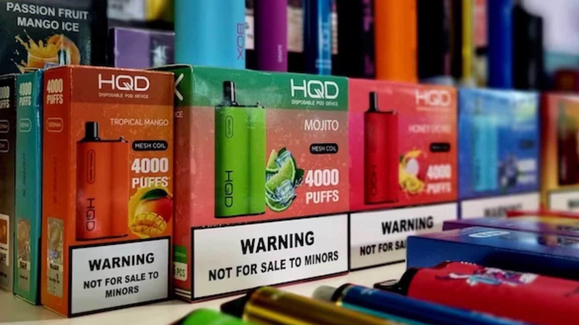 Alarming levels of nicotine in e-cigarette vapes seized by South ...