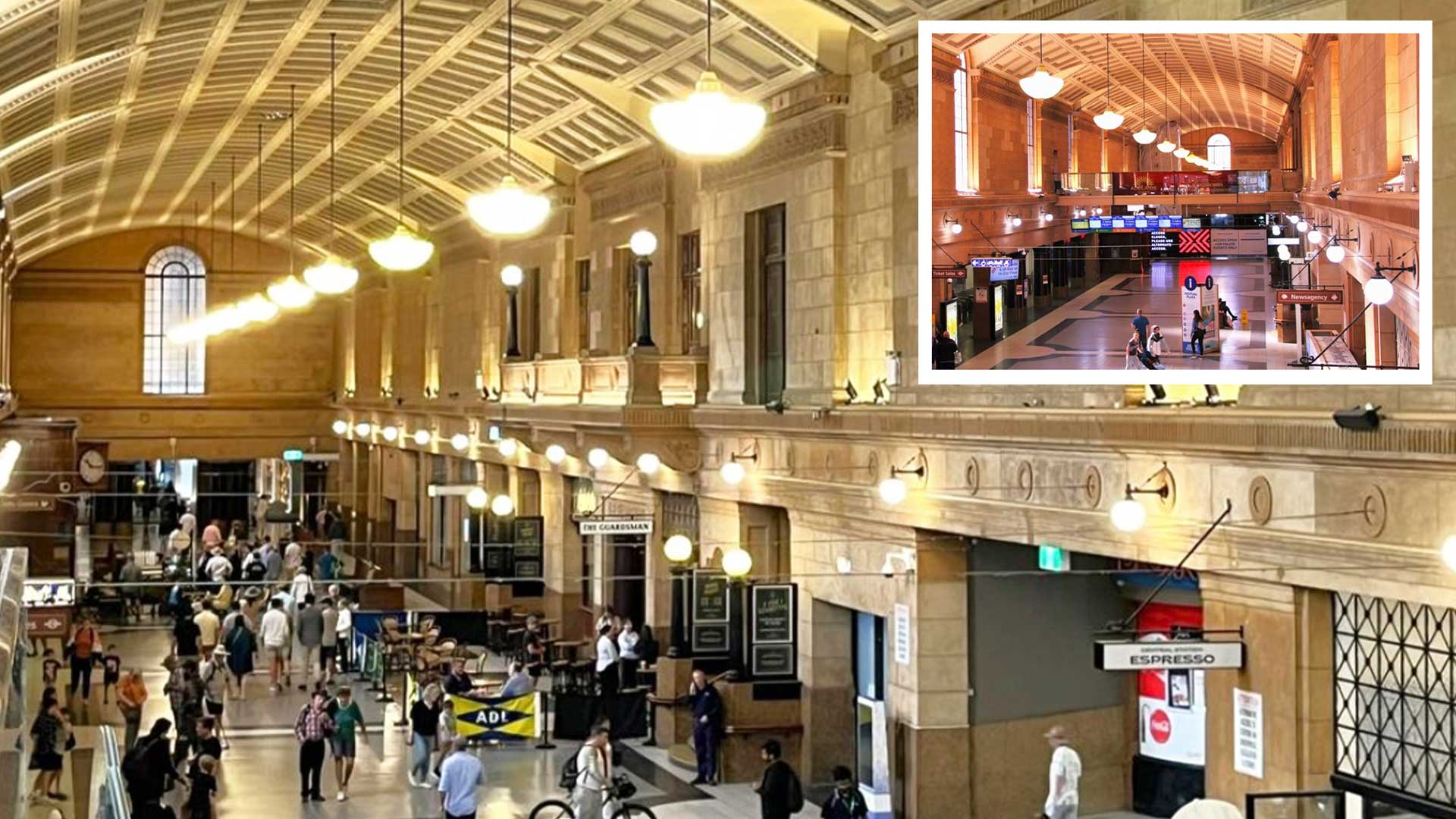 Concourse at Adelaide Railway Station regains its 1920s neo-classical ...