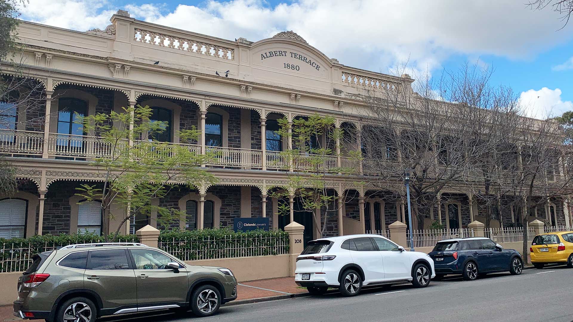 Albert Terrace, prestige 1880 row of Carrington Street, Adelaide ...