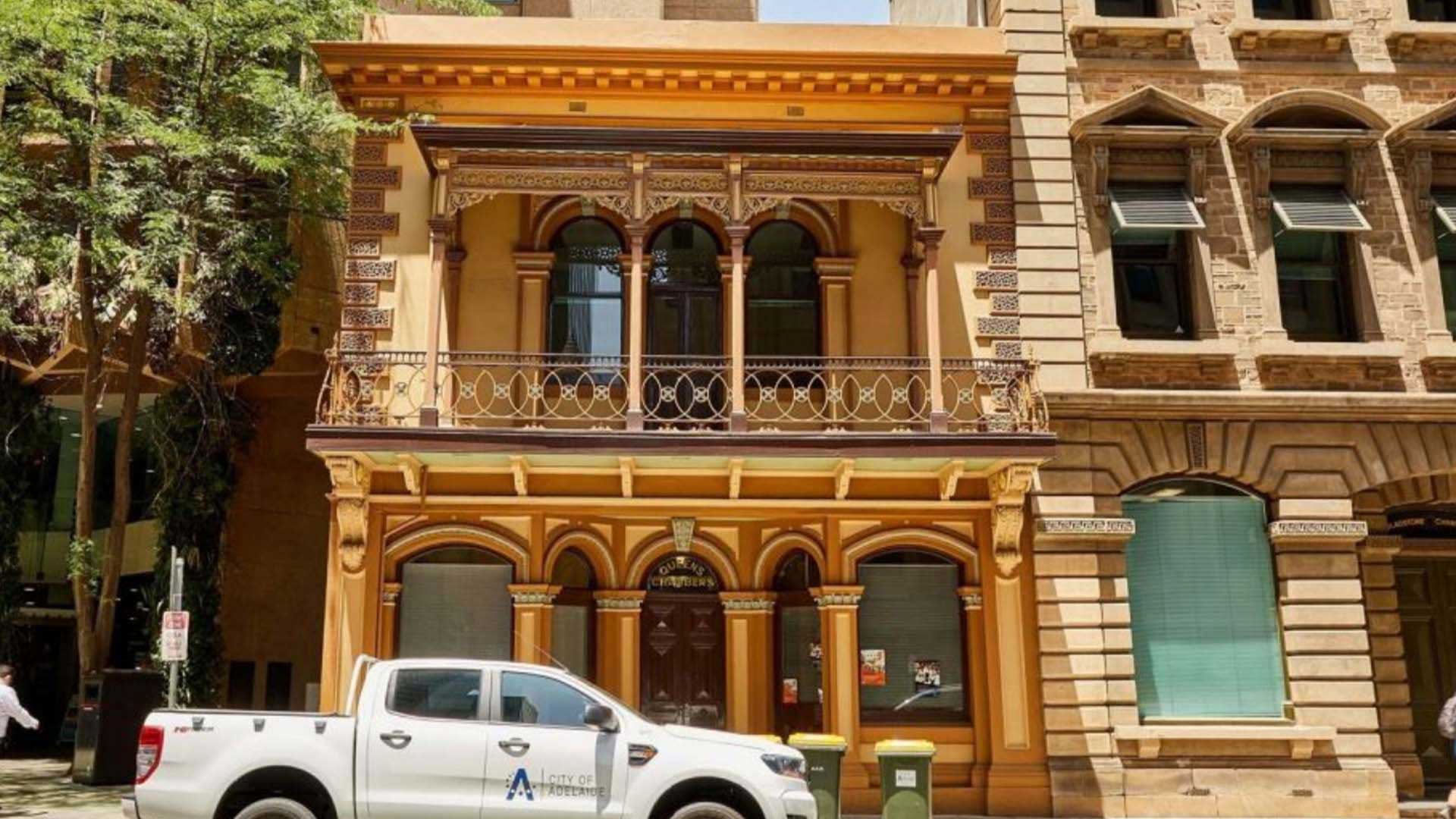 Queen's Chambers in Pirie Street, Adelaide city, retains distinctive ...