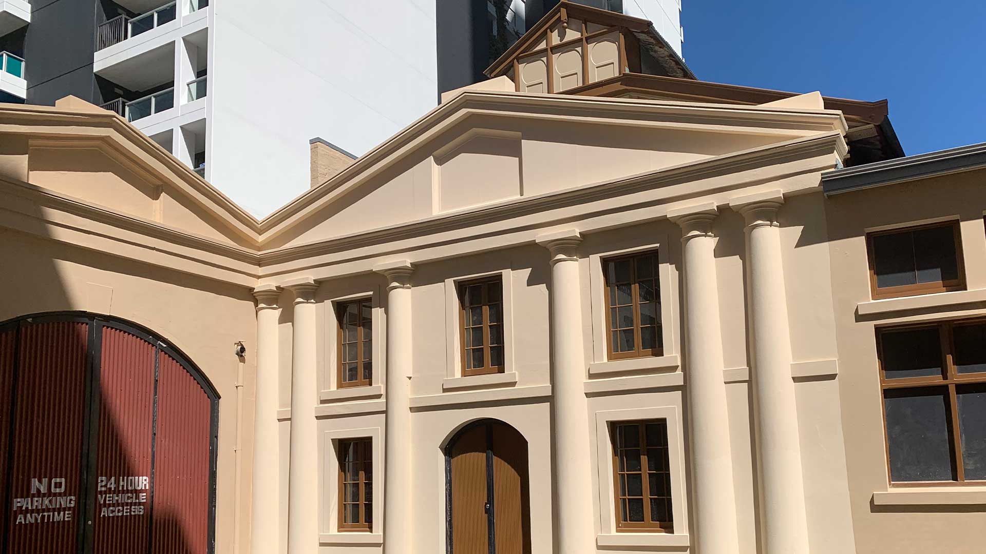 Queen's Theatre, later Royal Victoria, in Gilles Arcade, Adelaide city ...