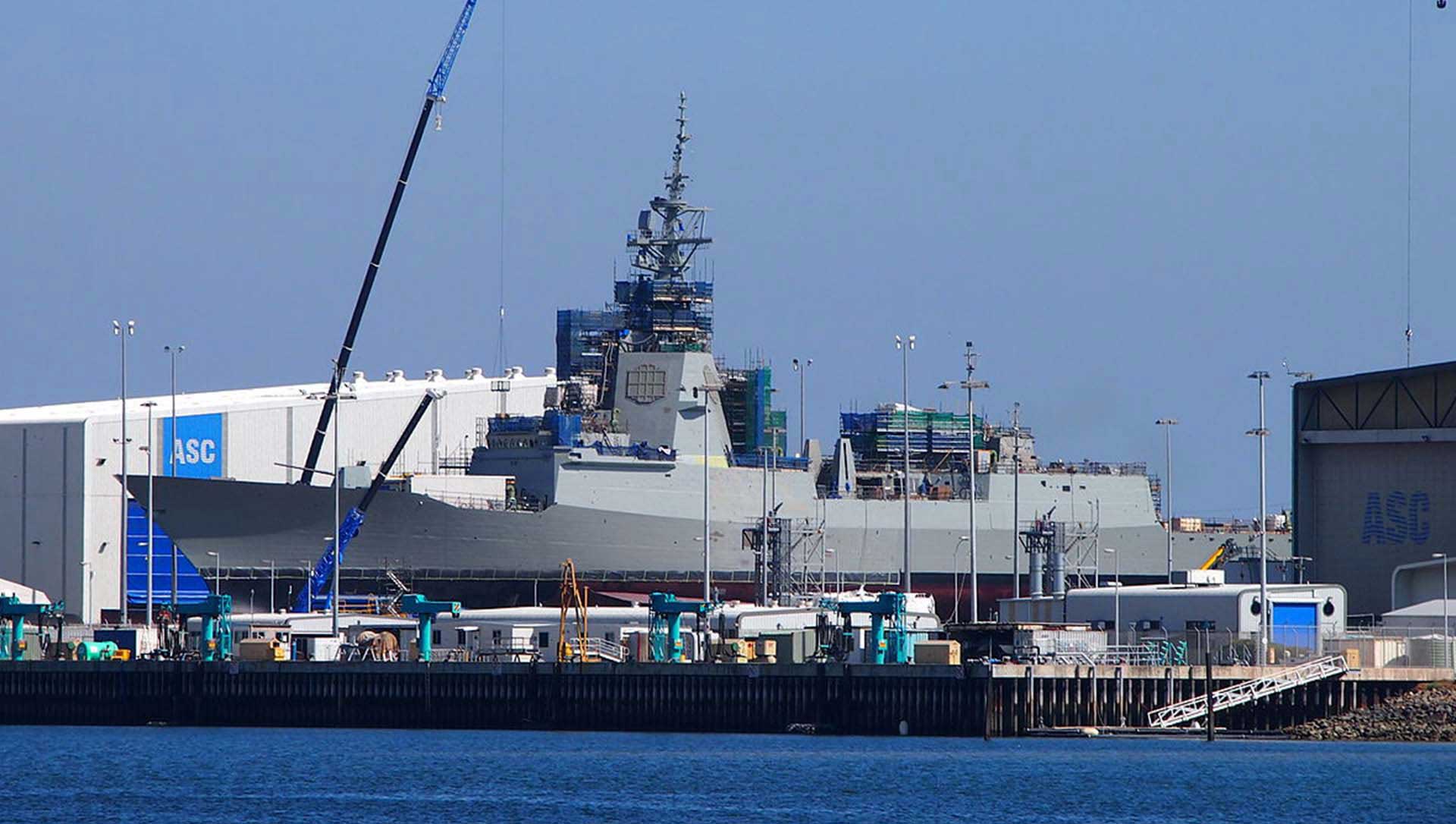 Three air warfare destroyers built at Adelaide's Osborne in Australia's ...