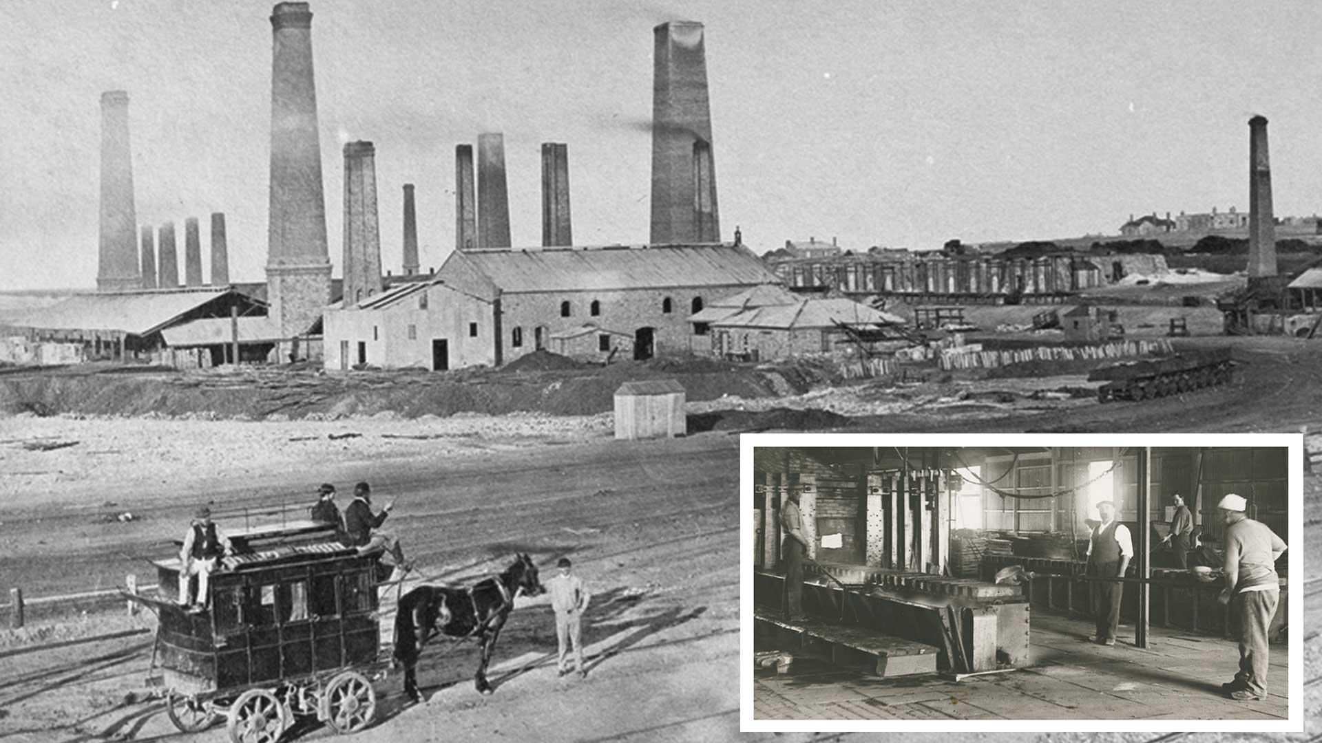 Wallaroo smelters at South Australia's Yorke Peninsula copper triangle ...