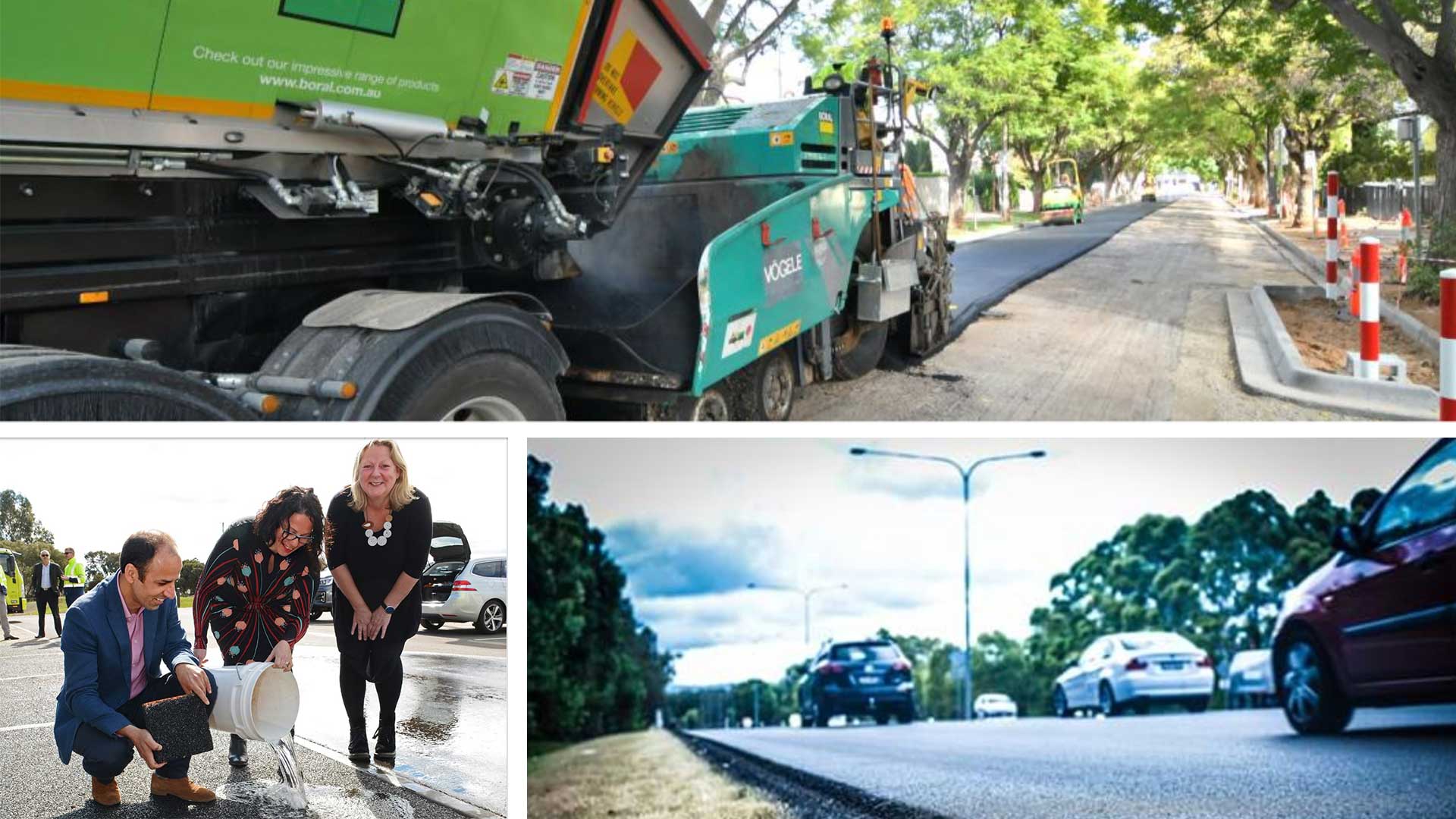 Mitcham pioneers use of plastic and recycled tyre rubber mixed in ...