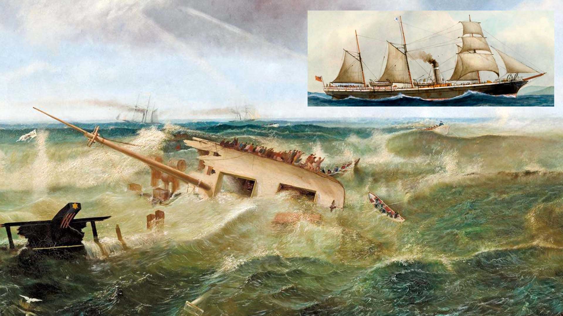 Wreck of passenger steamship 'Admella', killing 89 in 1859, off ...