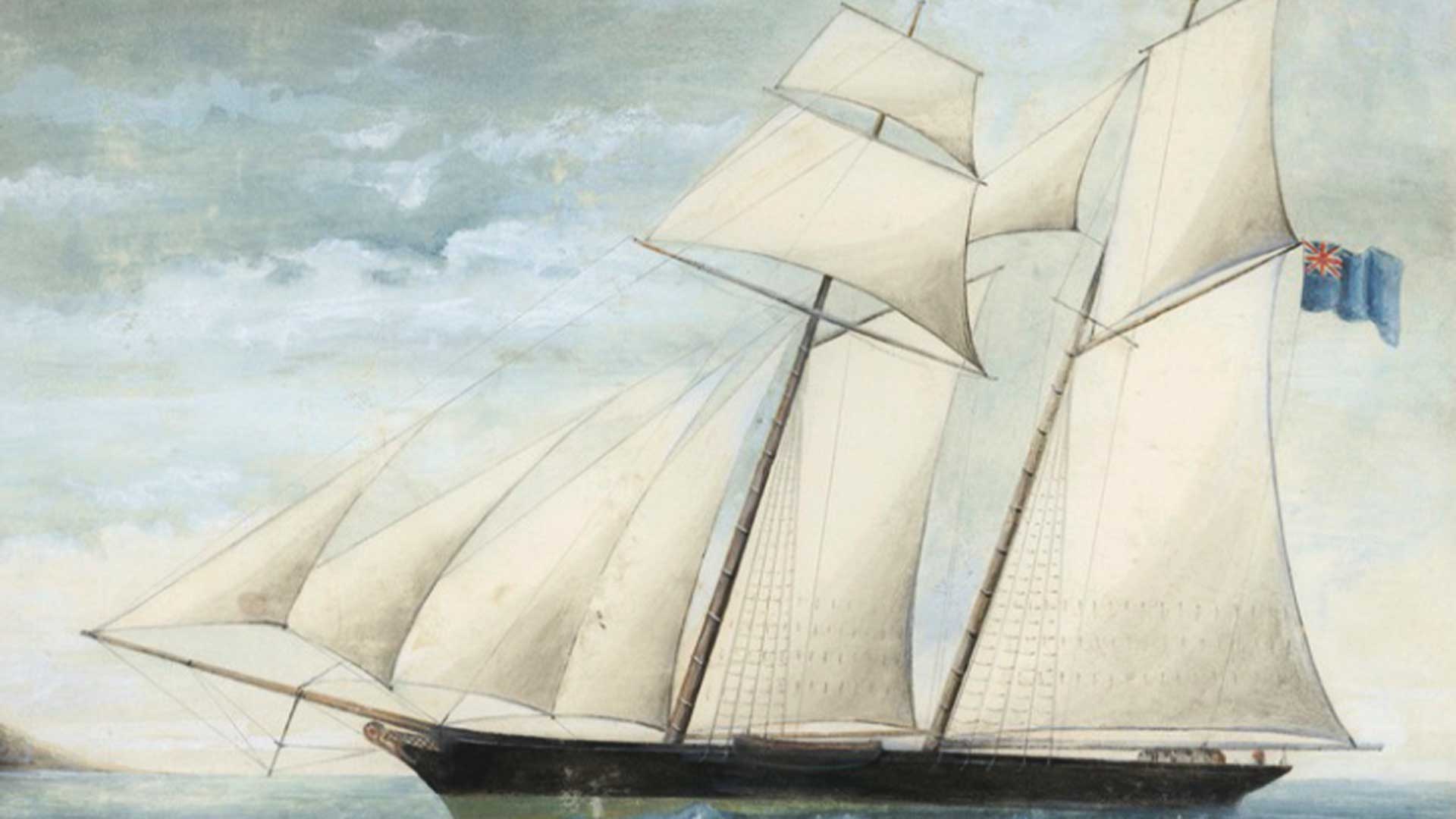 War schooner 'Yatala' built at Port Adelaide for South Australian ...