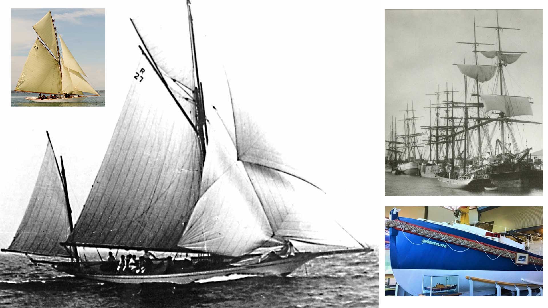 The famous 'Sayonara' yacht built in 1897 at Port Adelaide by multi ...