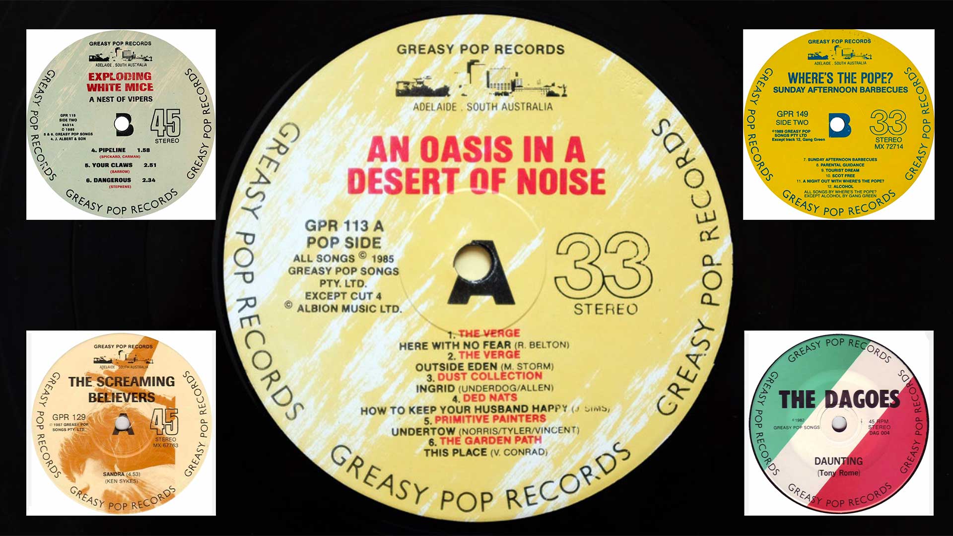 Greasy Pop were the words for Adelaide independent recording in 1980s ...