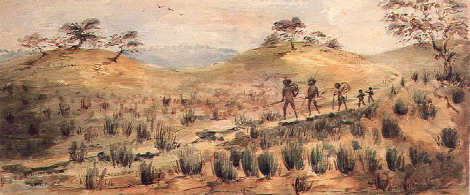 Aboriginal network of tracks used, in absence of roads, by first South ...