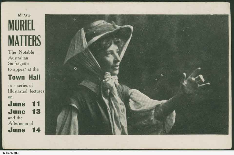 Adelaide actor Muriel Matters becomes London activist for women's ...